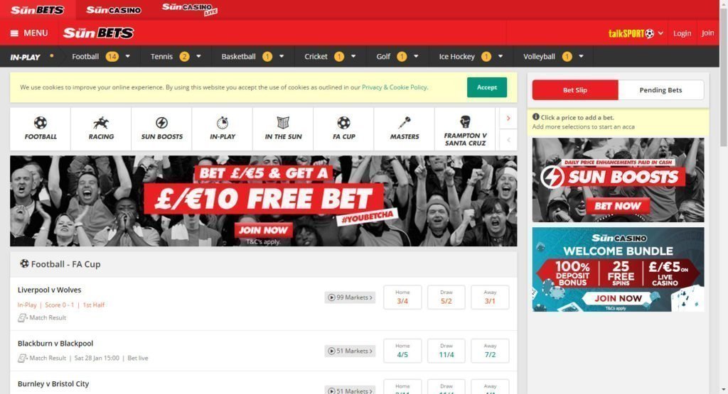 SunBets Sportsbook Review - Best Betting Sites UK